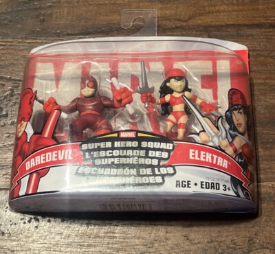 MARVEL Super Hero Squad Daredevil and Elektra Action Figures | eBay