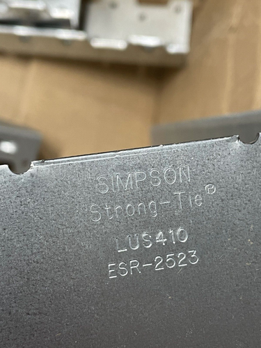 Simpson Strong Tie LUS410 Double Shear Face Mount Hanger Galvanized ...