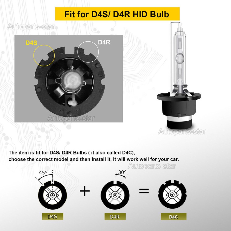 OEM D4S 42402 66440 FOR LEXUS HID XENON HEADLIGHT BULB 2 PCS For ...