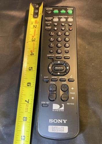 SONY DSS Satellite Receiver Remote Control Model #RM-Y129 RM-Y812 | eBay