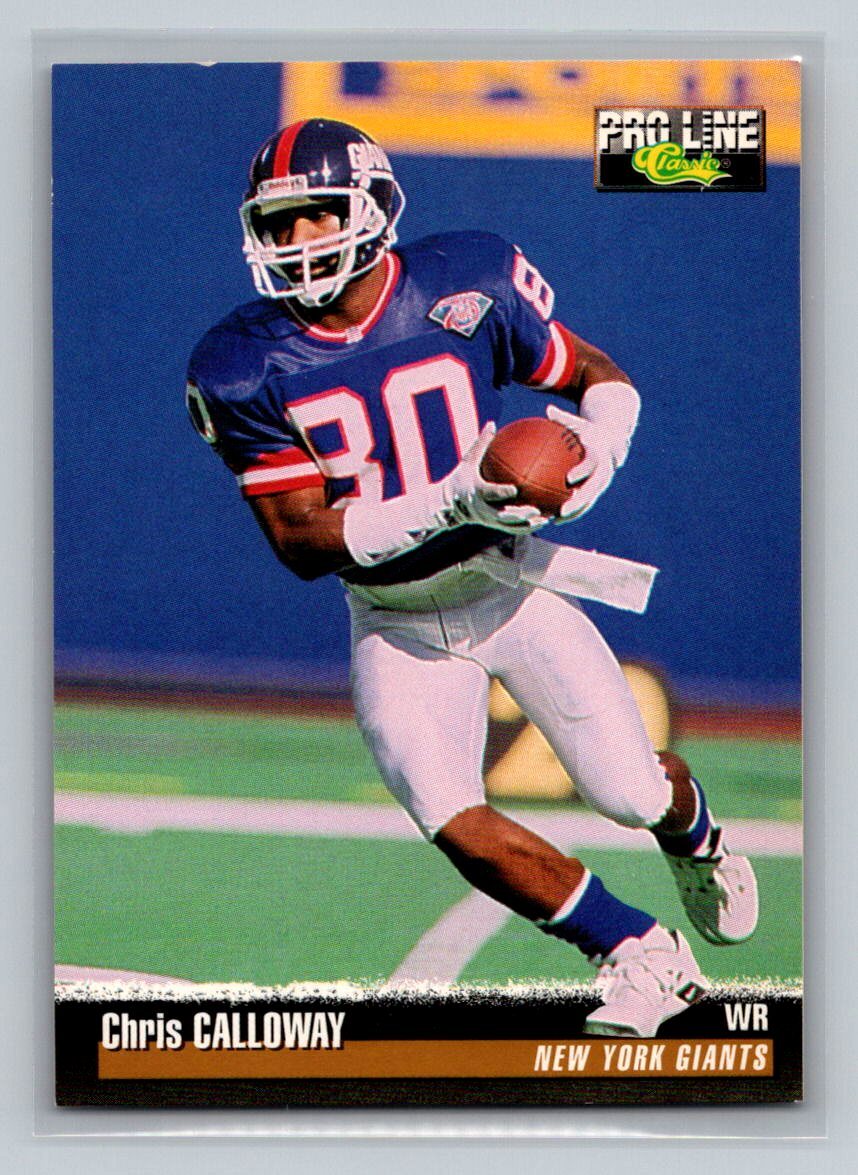 1995 Pro Line Chris Calloway #201 New York Giants | eBay