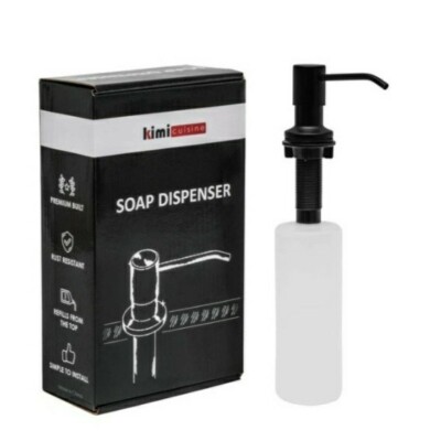 Kimi Cuisine Soap Dispenser For Kichen Sink Black Matte Refill | eBay