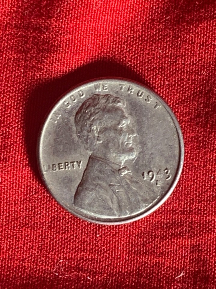 1943 wwll steel penny error ghost 4 & “L” in Liberty Rim Error Cent s ...