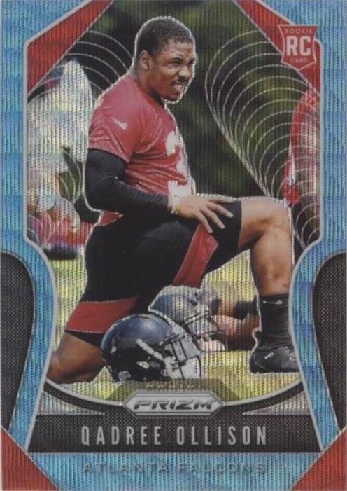 2019 Panini Prizm - Rookies Qadree Ollison #375 Blue Wave Prizm /199 ...