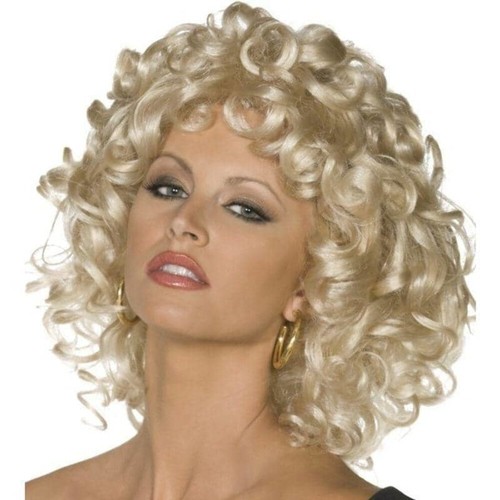 Sandy Last Scene Grease Ladies Curly Blonde Costume Wig | eBay