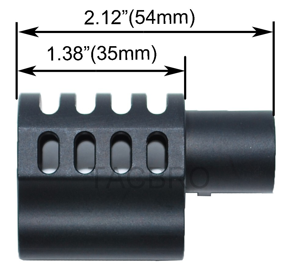 Black Anodized Aluminum 1911 .45ACP Muzzle Brake Type-B | eBay