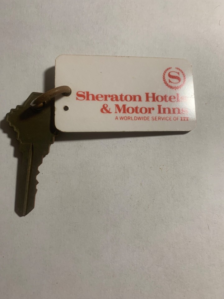 Sheraton Motor Inn Hotel Motel Room Key Fob & Key Hagerstown Maryland ...