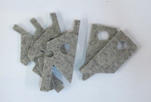 NEW FELT WAY WIPER SET FOR BRIDGEPORT SERIES I MILLS (STEP PULLEY OR VS ...