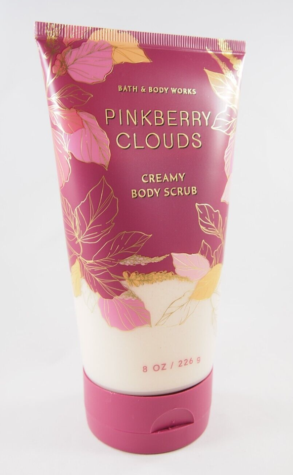 (1) Bath & Body Works Pinkberry Clouds Creamy Body Scrub Shea Vitamin E ...
