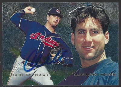 1995 Flair baseball #34 Charles Nagy IP autograph signed card | eBay