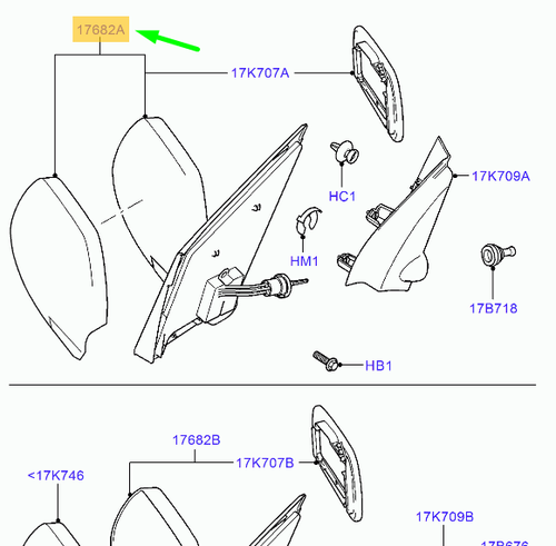 FORD FIESTA MK5 Front Right Side Wing Mirror 1452852 NEW GENUINE | eBay