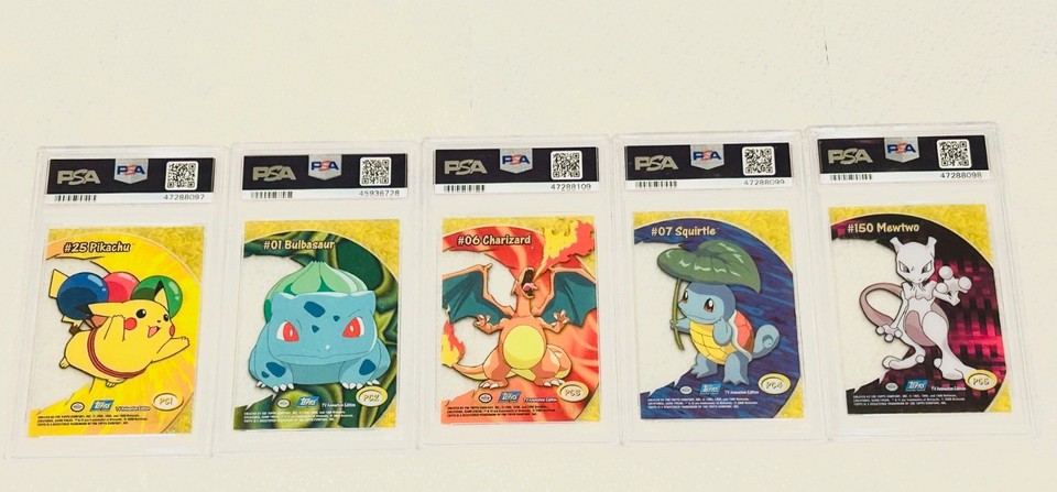 2000 Topps Pokemon TV Animation Clear Card Set PC1-PC10 - All PSA 10 | eBay
