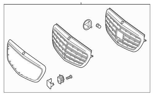 OEM 2138801903 Mercedes Benz Genuine E400 E350 2017-2020 Radiator ...