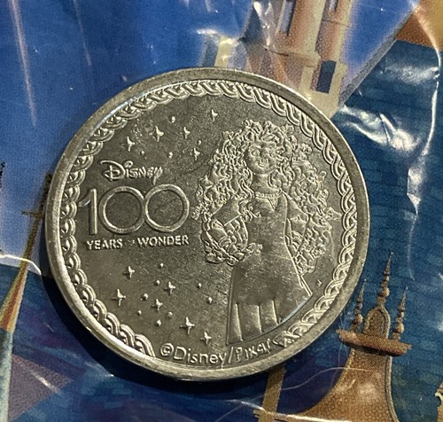 Disney 100 Anniversary Brave Merida Silver Coin Medallion | eBay