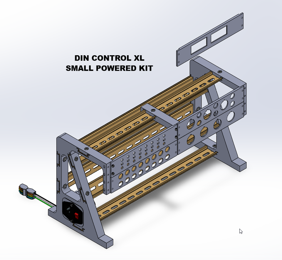 XL PLC Trainer DIN Rail Stand: Allen-Bradley/Siemens/Omron/Mitsubishi ...
