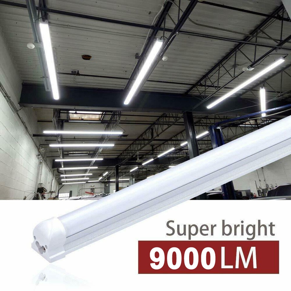 T8 8FT LED Tube Light Bulb 72W 8 Foot LED Shop Light Fixture Frosted ...