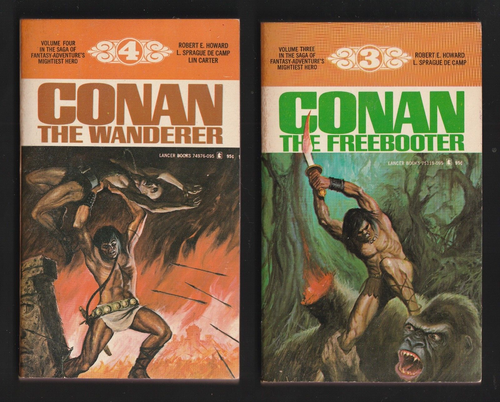 Lancer Books CONAN THE WANDERER / THE FREEBOOTER Paperbacks | eBay