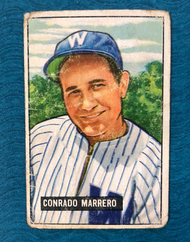 1951 BOWMAN BASEBALL CARD #206 CONRADO MARRERO (G) | eBay