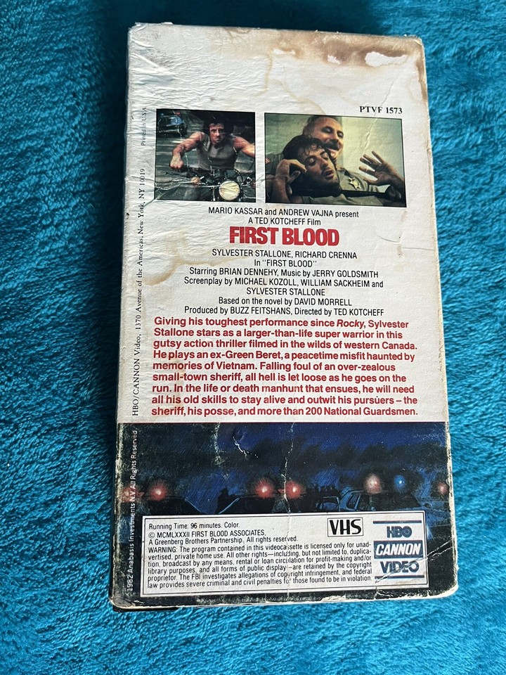 First Blood, VHS | eBay