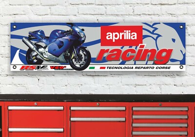 BR311B APRILIA RSV1000 MILLE BLUE WORKSHOP BANNER SIGN | eBay Australia