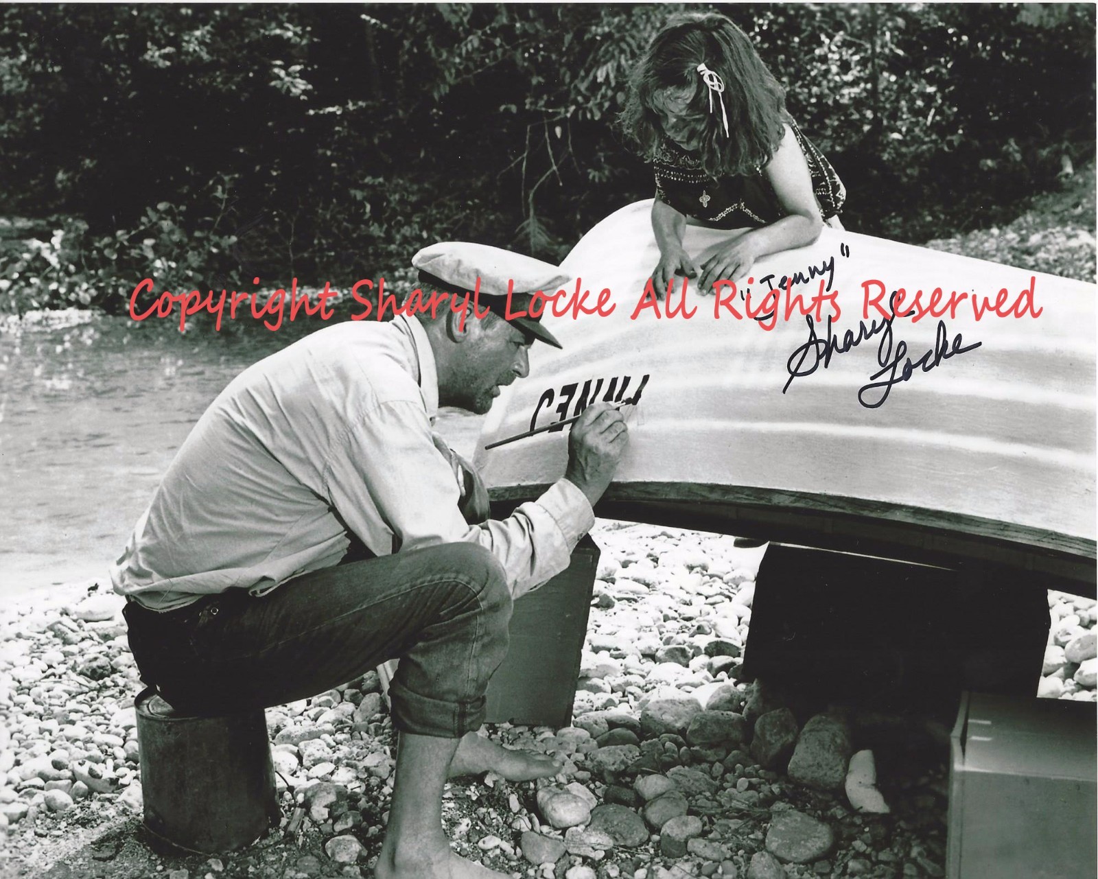 FATHER GOOSE "SHARYL LOCKE" AUTOGRAPHED BOAT SCENE 8 X 10 PHOTO 1ST ...