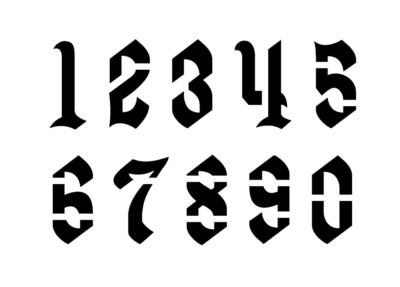 FAIRY TALE Numbers Stencil - 3 Inch Princess Font Address House Sheet ...