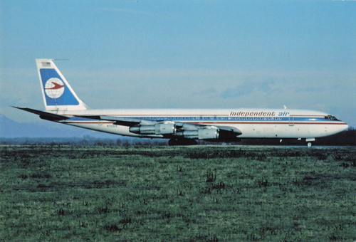 Postcard Airline INDEPENDENT AIR B707-338B 9J-AEL Unposted CC9. | eBay