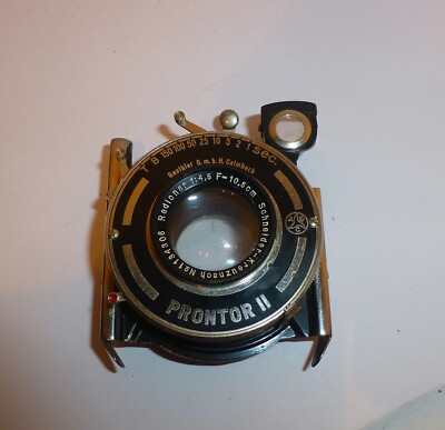 SCHNEIDER RADIONAR 10.5cm F4.5 LENS in a WORKING PRONTOR II SHUTTER ...