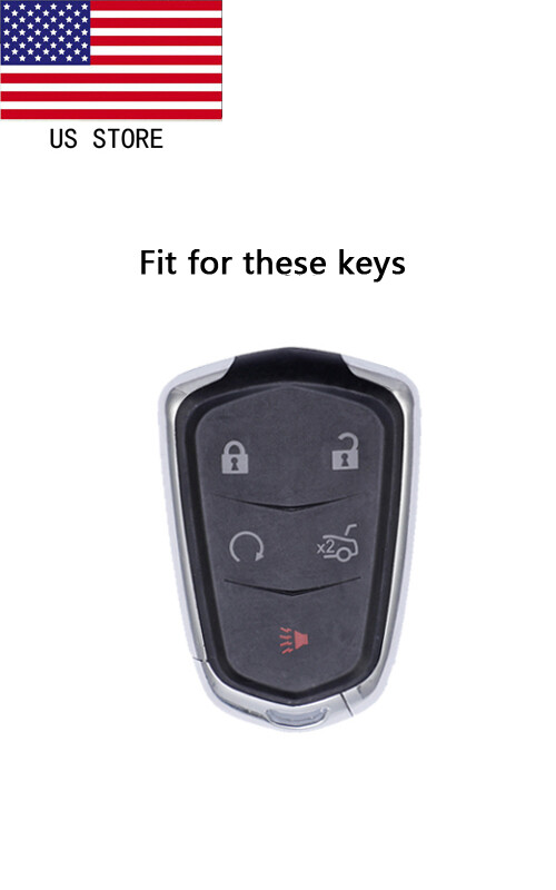 Cadillac Remote Key Fob Car Key Case Cover Keychain Fit CT6 XT5 CTS XTS ...