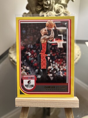 Damian Lillard | 🔥Exclusive yellow parallel🔥 | 2022-23 NBA Hoops (new ...