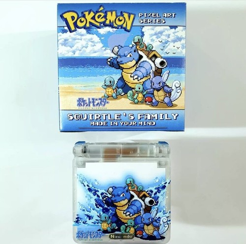 Gameboy Advance Sp Console Blastoise Edition UV Printed IPS (Ready To ...