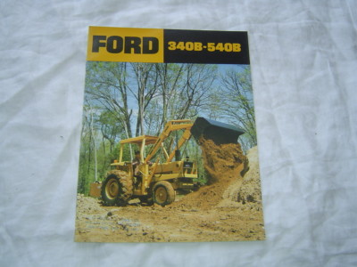 Ford 340B 540B tractor loader backhoe brochure | eBay