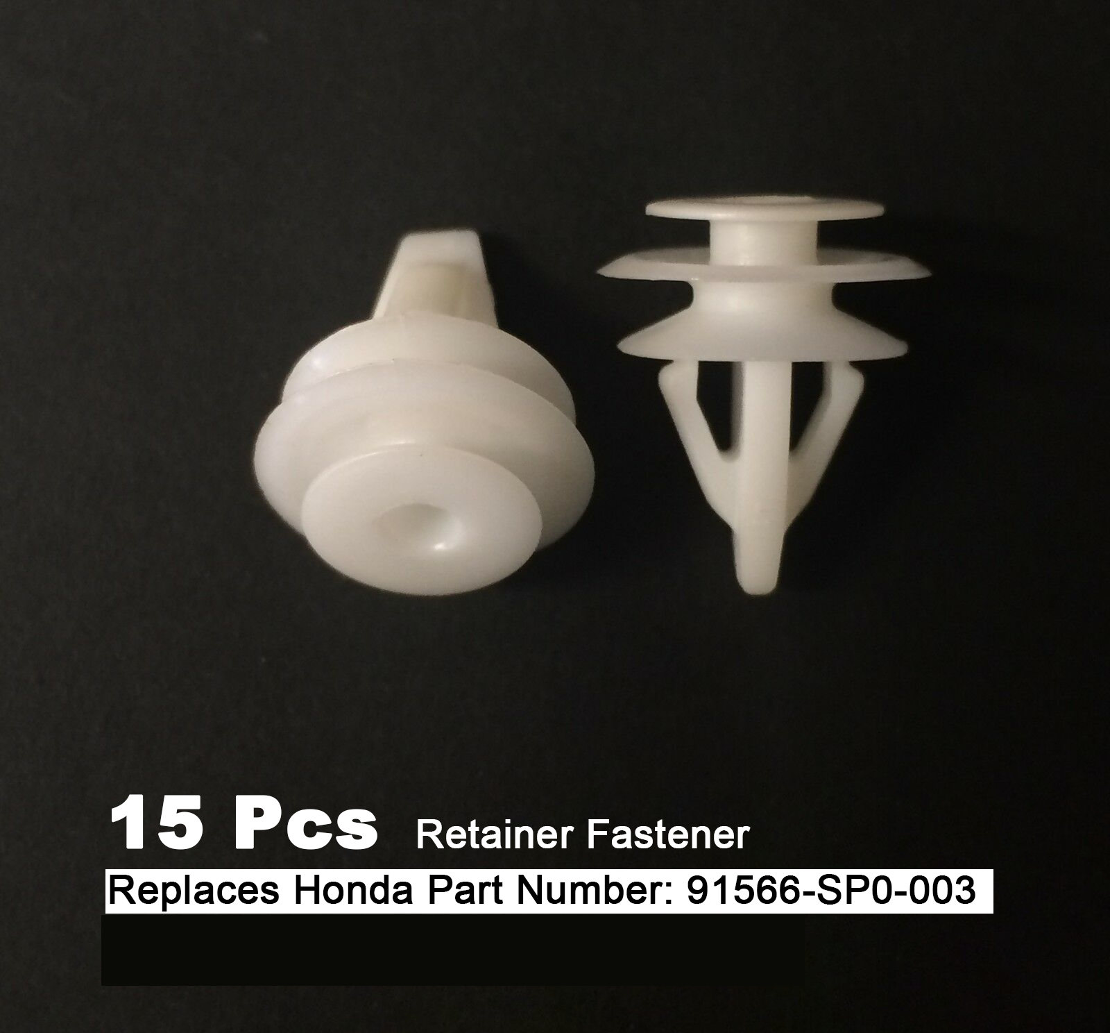 15 x 9mm Door Trim Panel Clip Nylon Retainer Fastener Rivet Fit Honda ...
