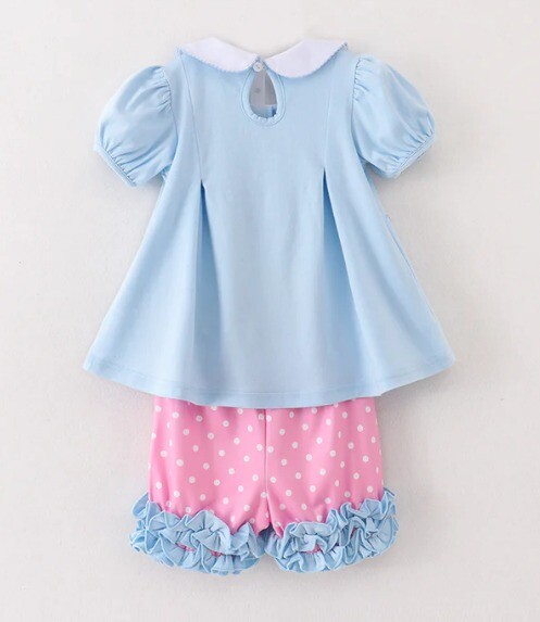 NEW Boutique Minnie Mouse Tunic & Shorts Girls Outfit Set | eBay