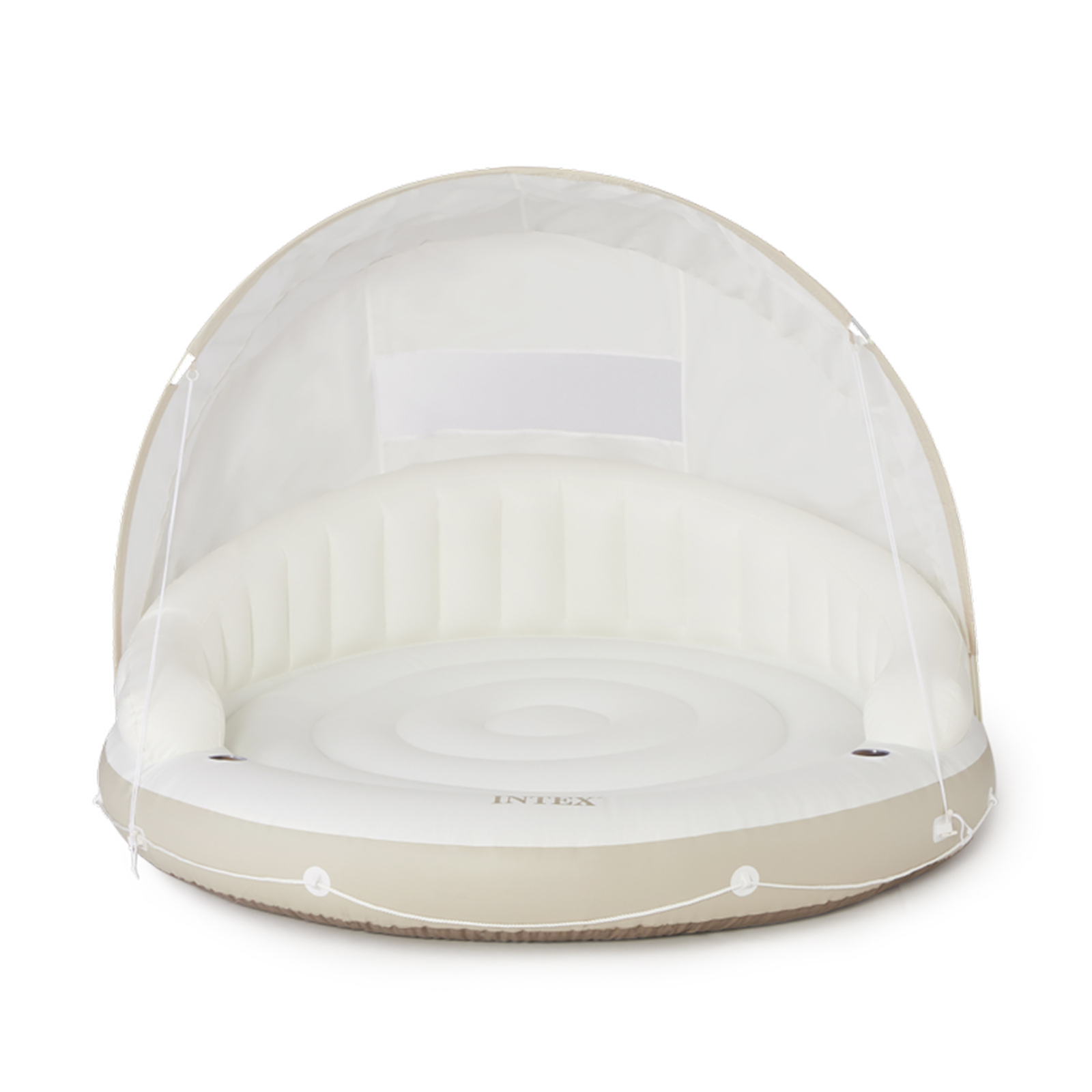 Intex Canopy Island 78" X 59" Inflatable Water Lounge Raft | (Open Box ...