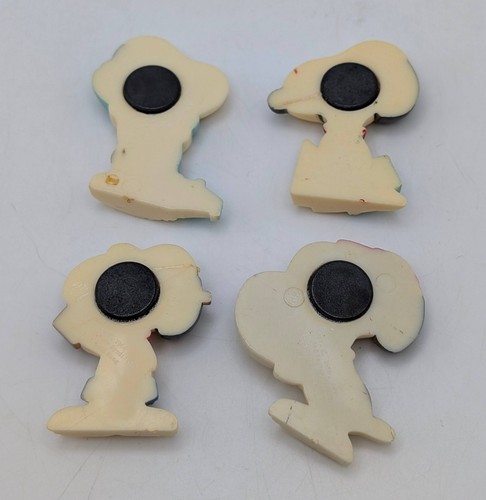 Vintage 50s Snoopy Peanuts Refrigerator Magnet Collection Of 4 Charles ...