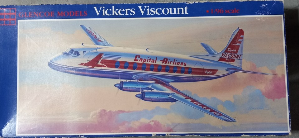 Vickers Viscount Glencoe Models 1:96 Scale Model Kit Factory Sealed ...