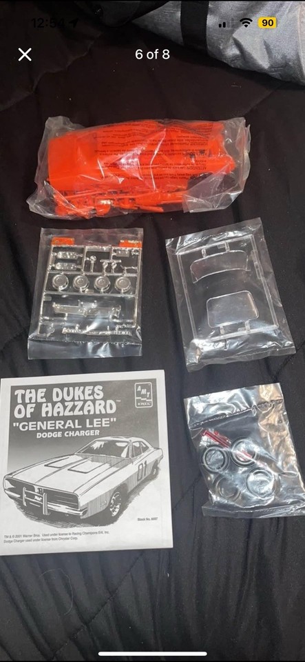 Signed By Cooter,Ben Jonesgg Dukes of hazard Dodge Charger AMT 1/25 ...