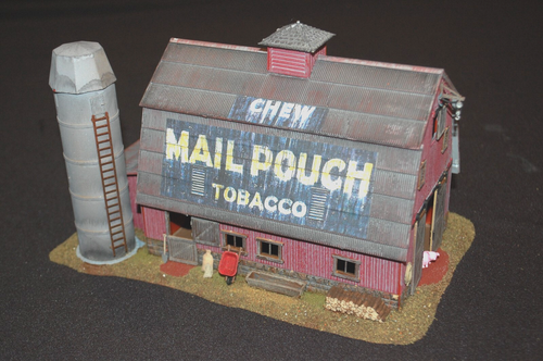 HO 1:87 Scale Barn Mail Pouch Built & Painted Building Structure w/Pig ...