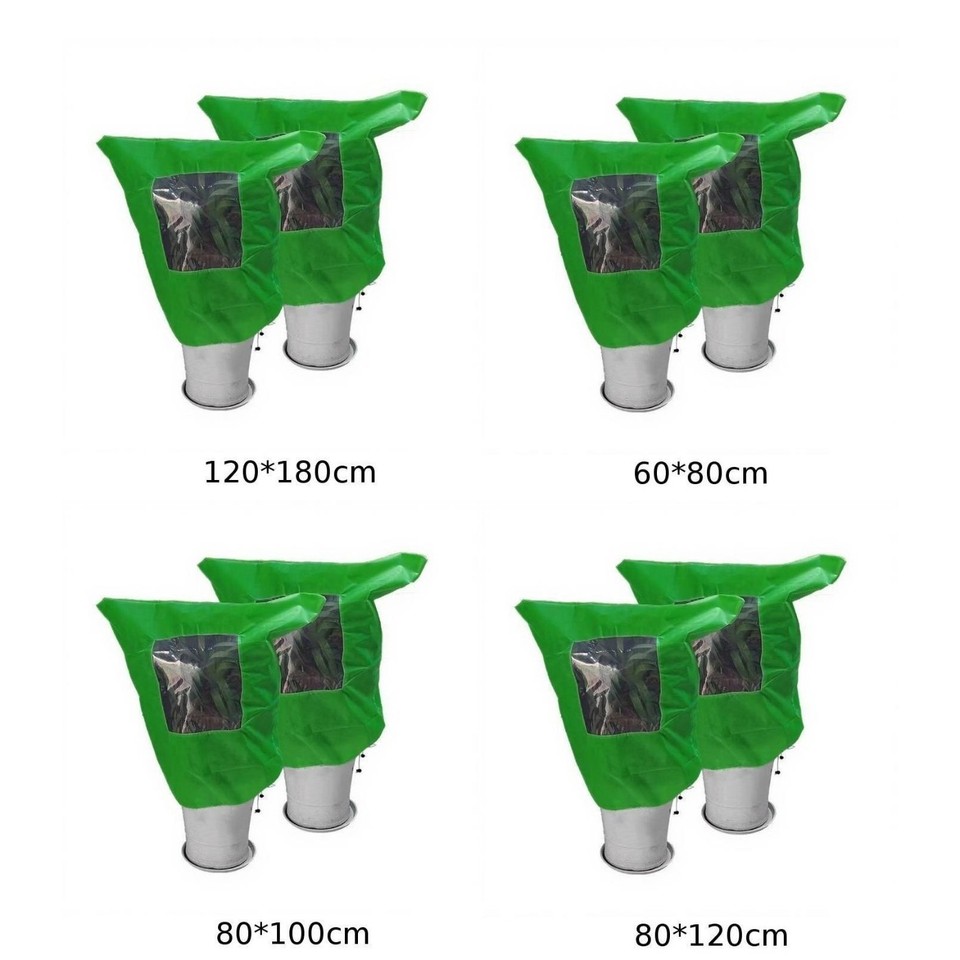 Plant Cold Shield with Clear Window Drawstring Style Green Multiple ...
