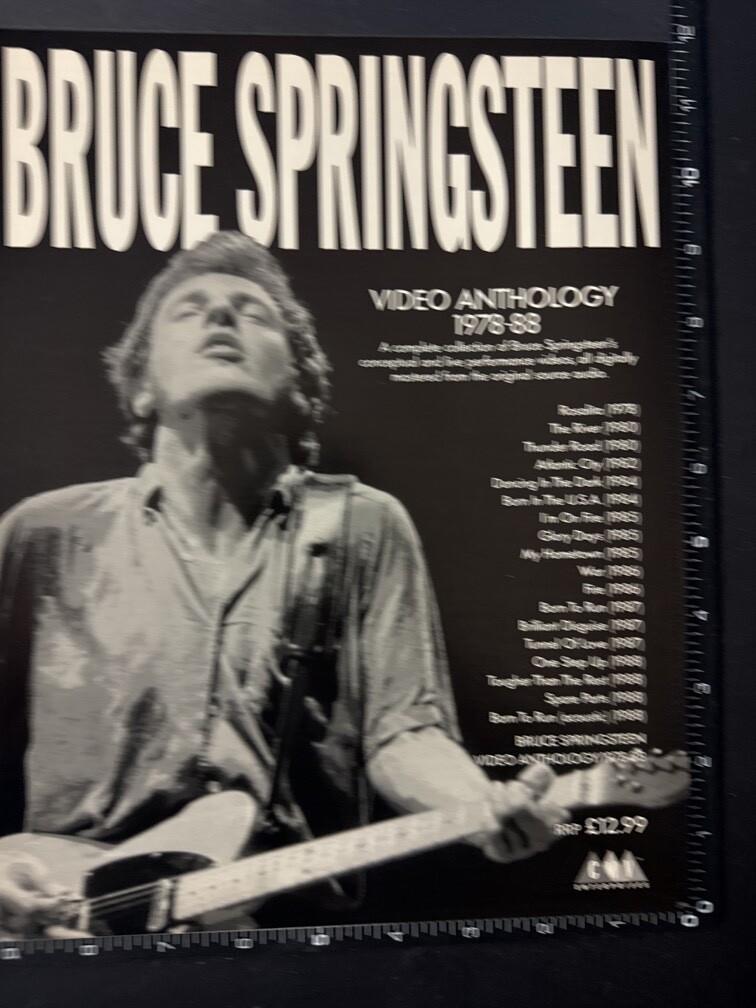 BRUCE SPRINGSTEEN - VIDEO ANTHOLOGY 9X12" Magazine Advert Mini Poster ...
