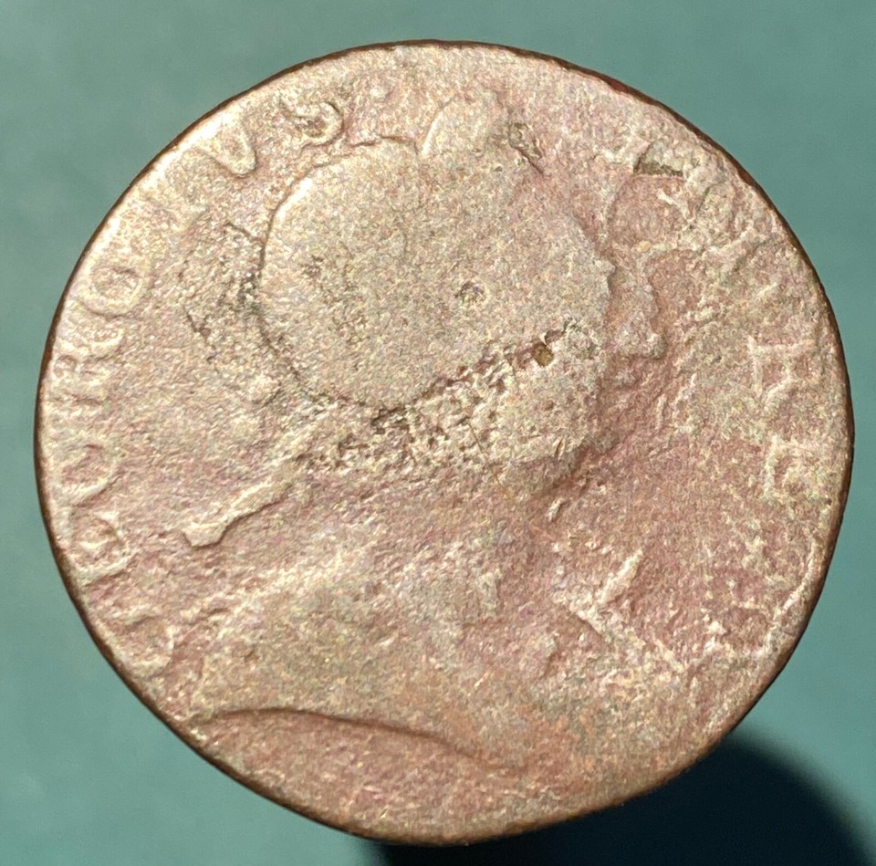 VF - 1775/7 - Evasion Halfpenny - USA / UK Colonial coin- Nice Copper ...