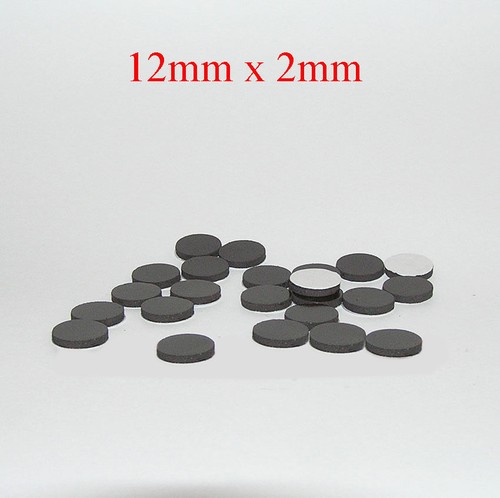 12mm x 2mm self adhesive disc magnets round rubber magnetic craft dots ...