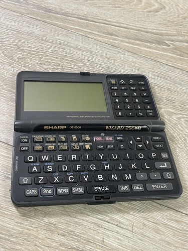 Genuine Vintage Sharp OZ-5500 Wizard 256KB Electronic Organizer for ...