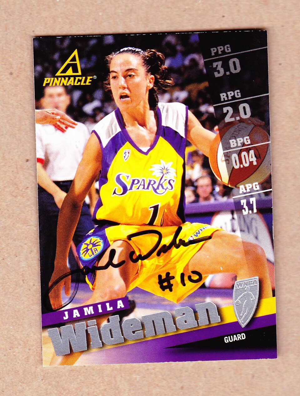 Jamila Wideman signed 1998 Pinnacle WNBA card#52-Los Angeles Sparks | eBay