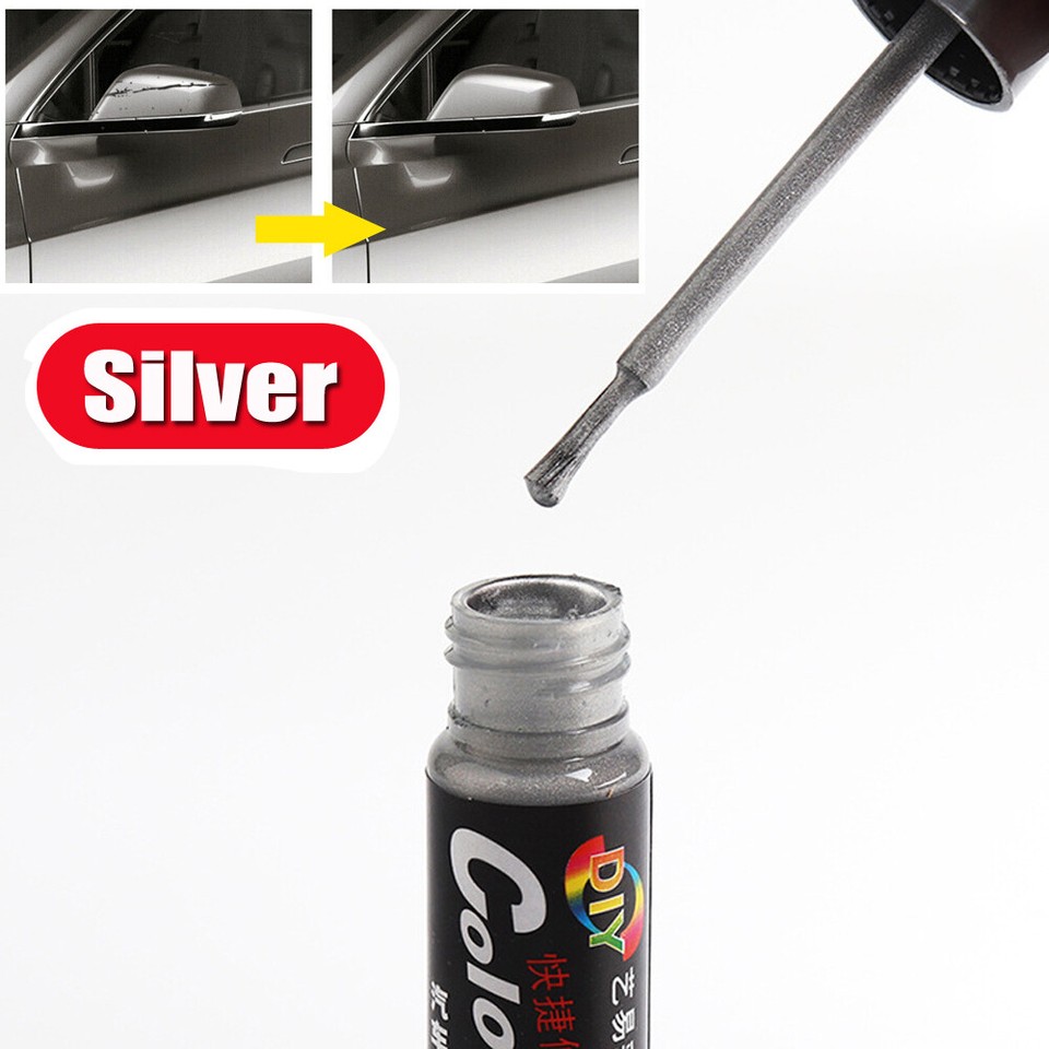 Silver Car Paint Repair Pen Scratch Remover Touch Up Coat Applicator ...