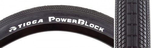 TIOGA TIRE TIOGA POWERBLOCK 24x1.6 WIRE BK 840511029929| eBay