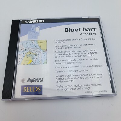 GARMIN BlueChart Atlantic v6 Update Marine Charts Database MapSource on ...