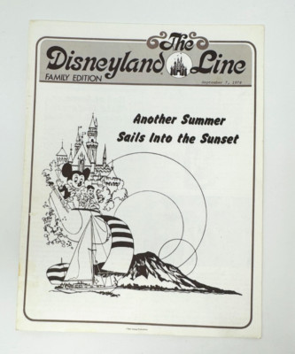 Disneyland Line Sep. 7, 1978 Cast Member News Family Edition | eBay