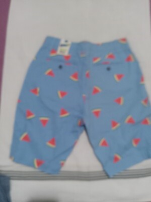 Plugg Chino Shorts Men's Size 30 Blue Pineapple Pattern Flex Waistband ...